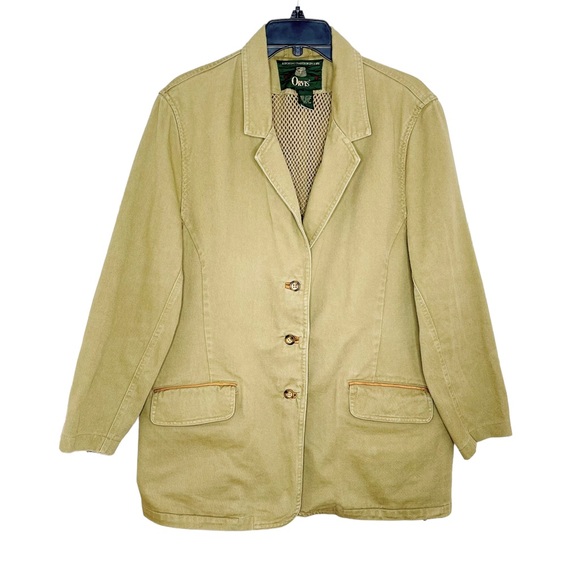 Orvis | Jackets & Coats | Orvis Twill Utility Jacket With Leather Elbow ...